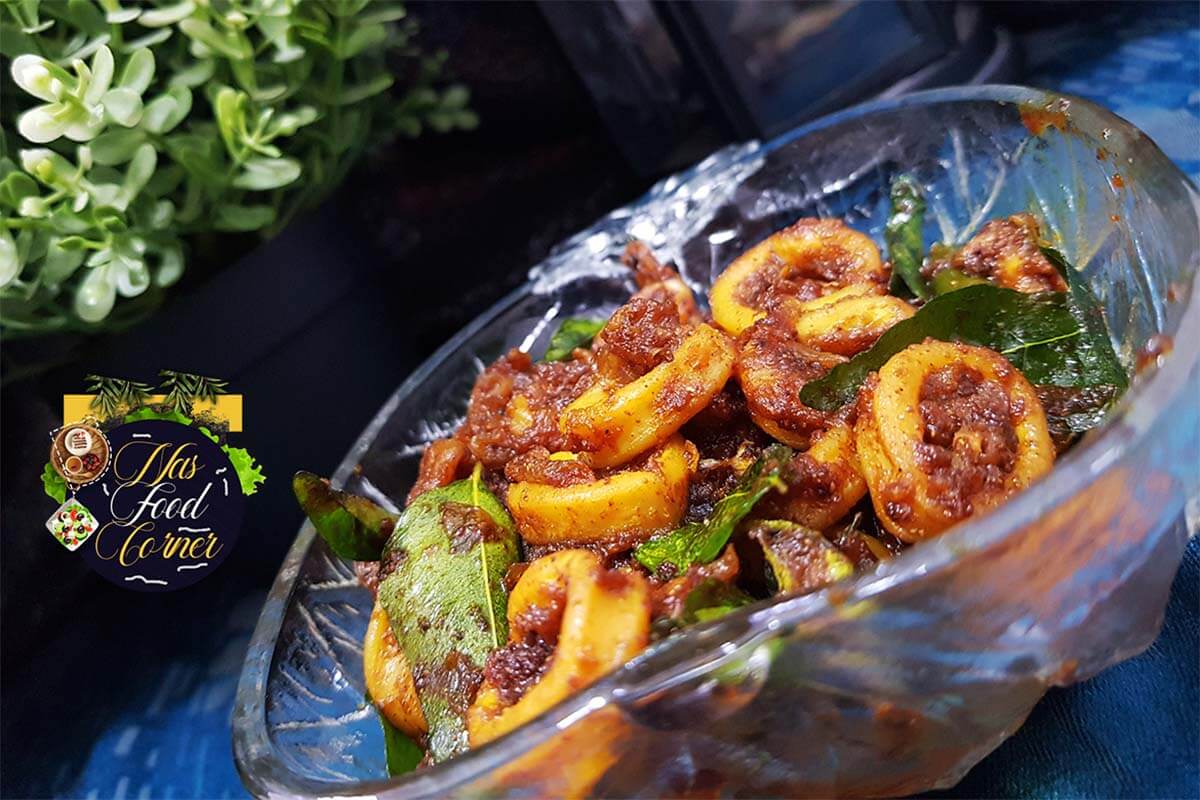 Koonthal Fry | Squid Fry | Recipe | Nas Food Corner